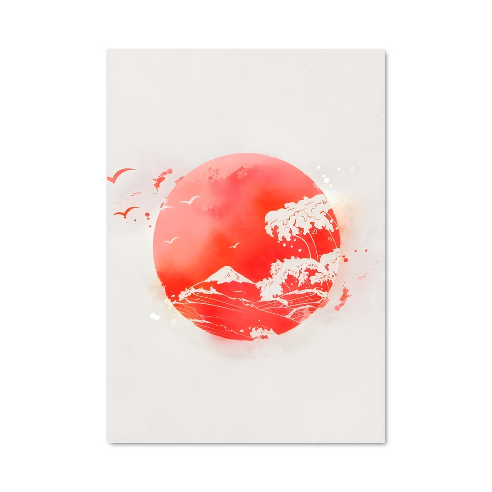 Japan flag poster – Aesthetic Posters