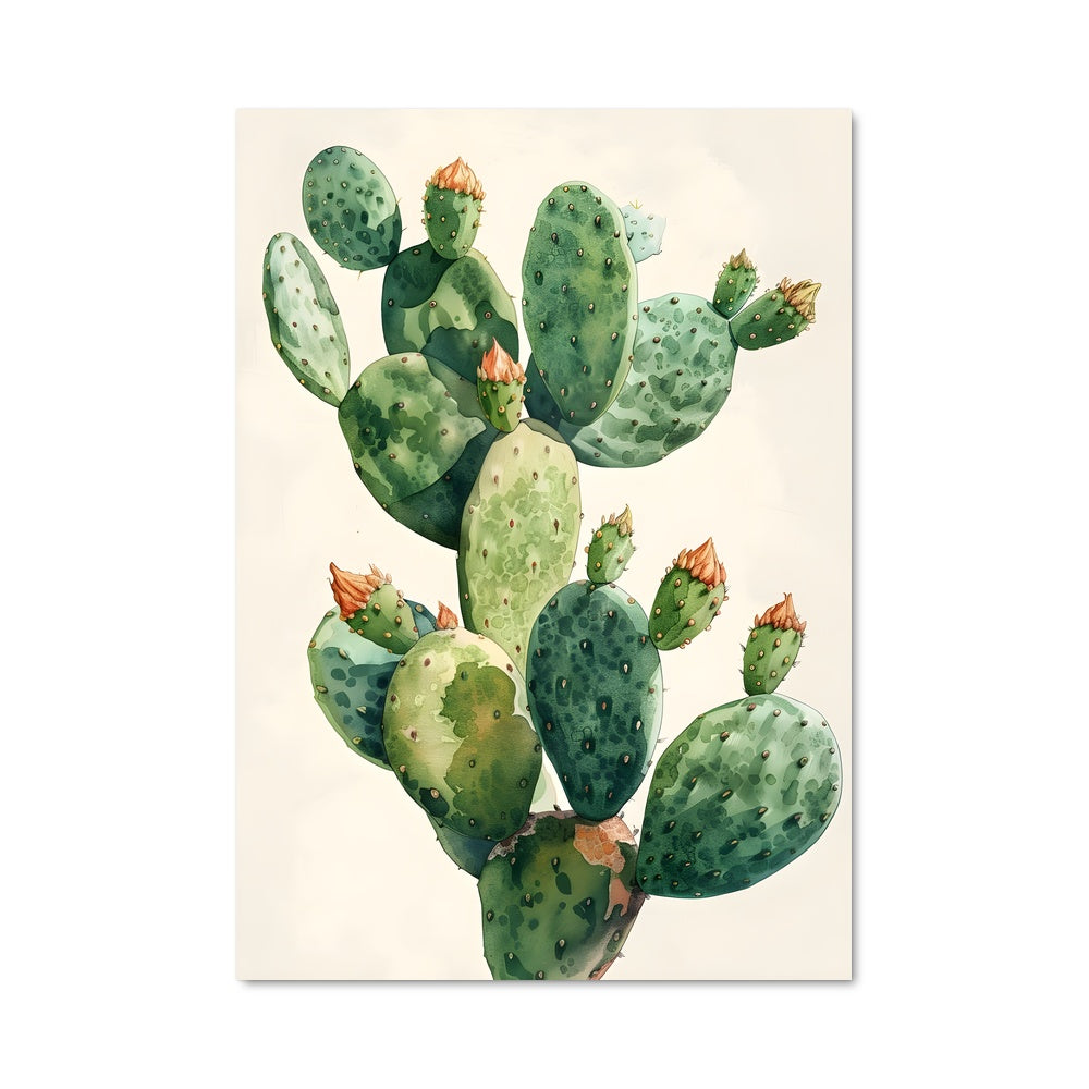 Watercolor Cactus Poster – Aesthetic Posters