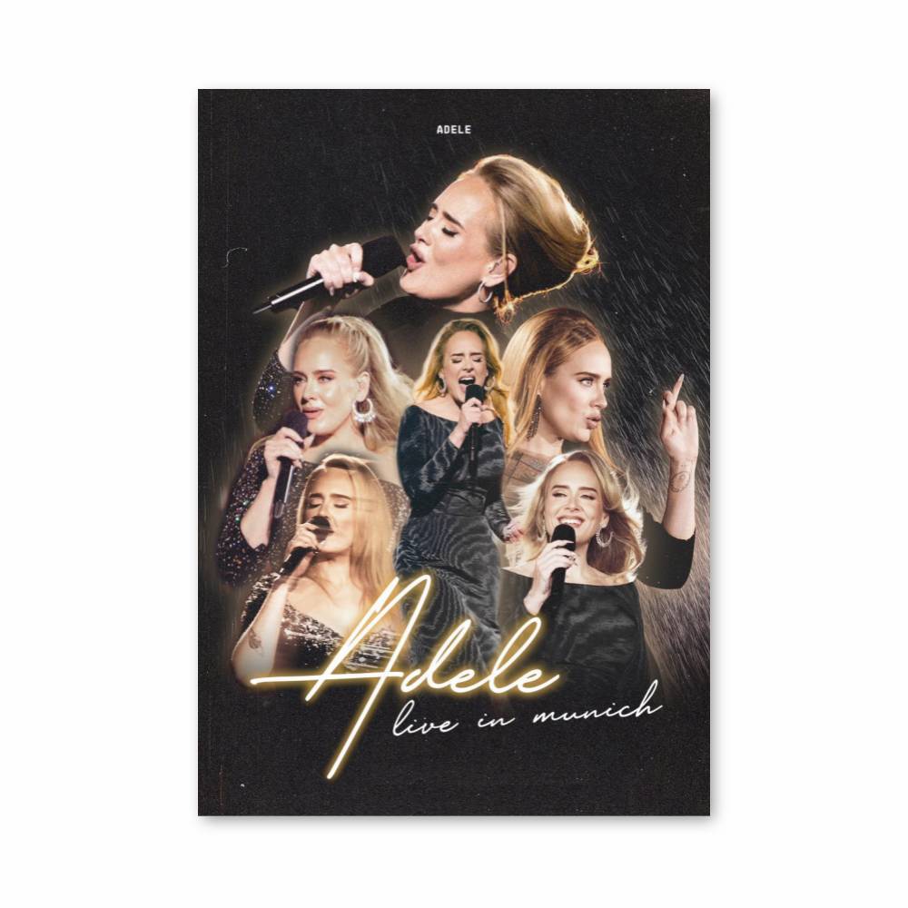 Poster Adele Live in Munich | Aesthetic Posters