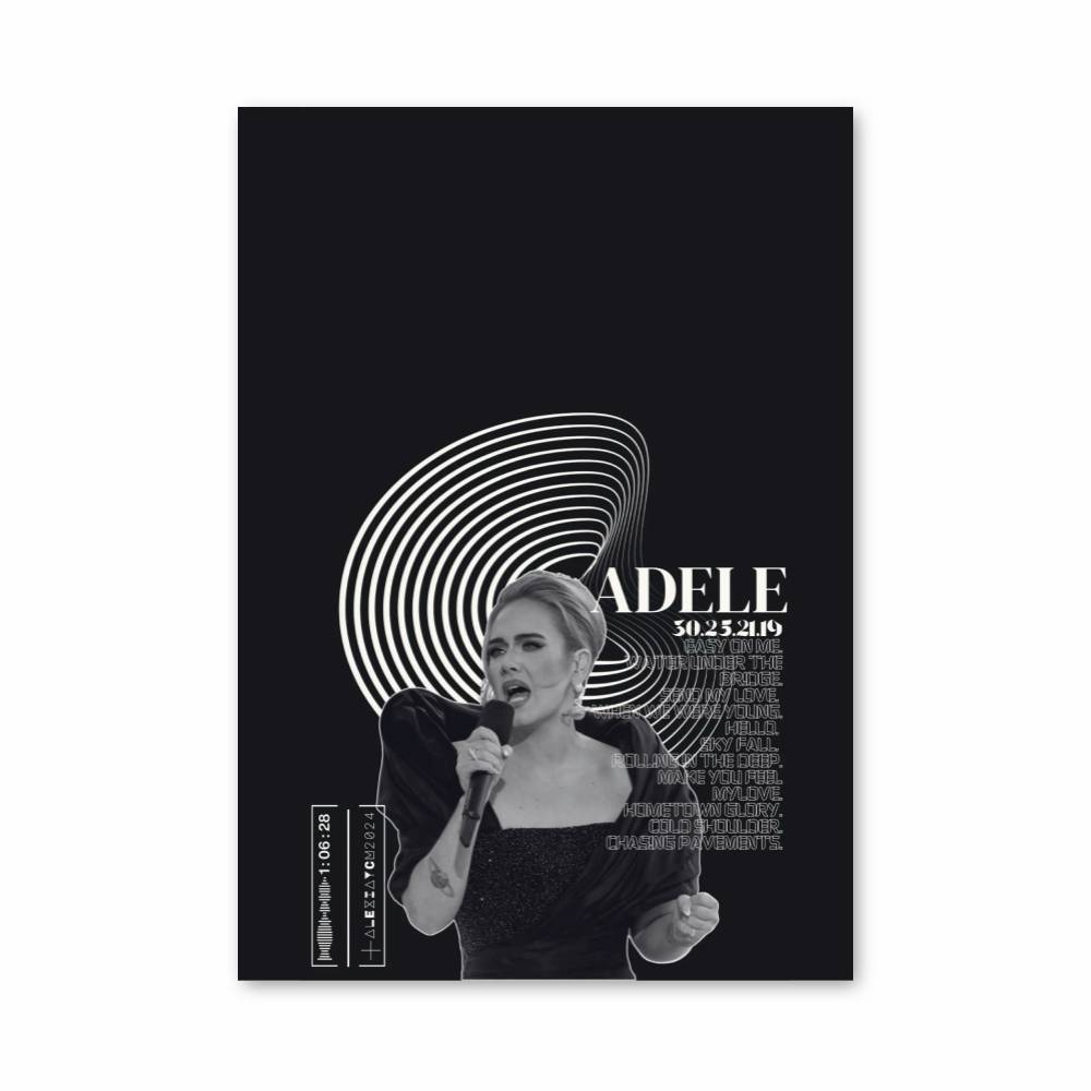 Poster Adele Concert | Aesthetic Posters