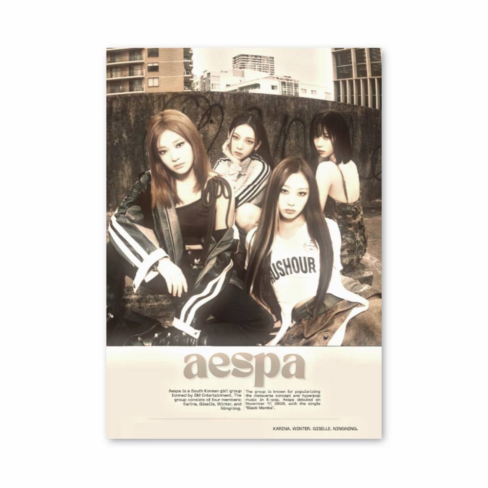 Poster Karina Winter Giselle Ningning | Aesthetic Posters