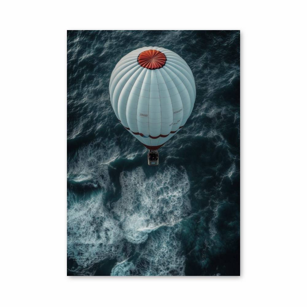 Poster Ocean Hot Air Balloon | Aesthetic Posters