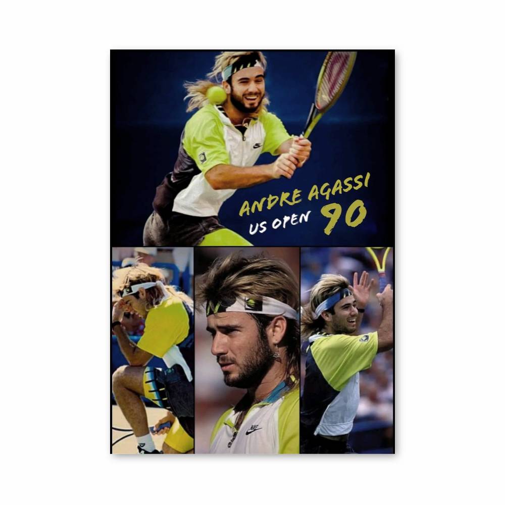 Poster Andre Agassi US open | Aesthetic Posters