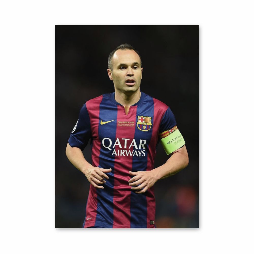 Poster Andrés Iniesta Barcelona | Aesthetic Posters