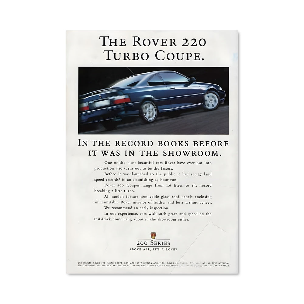 Vintage Turbo Poster – Aesthetic Posters