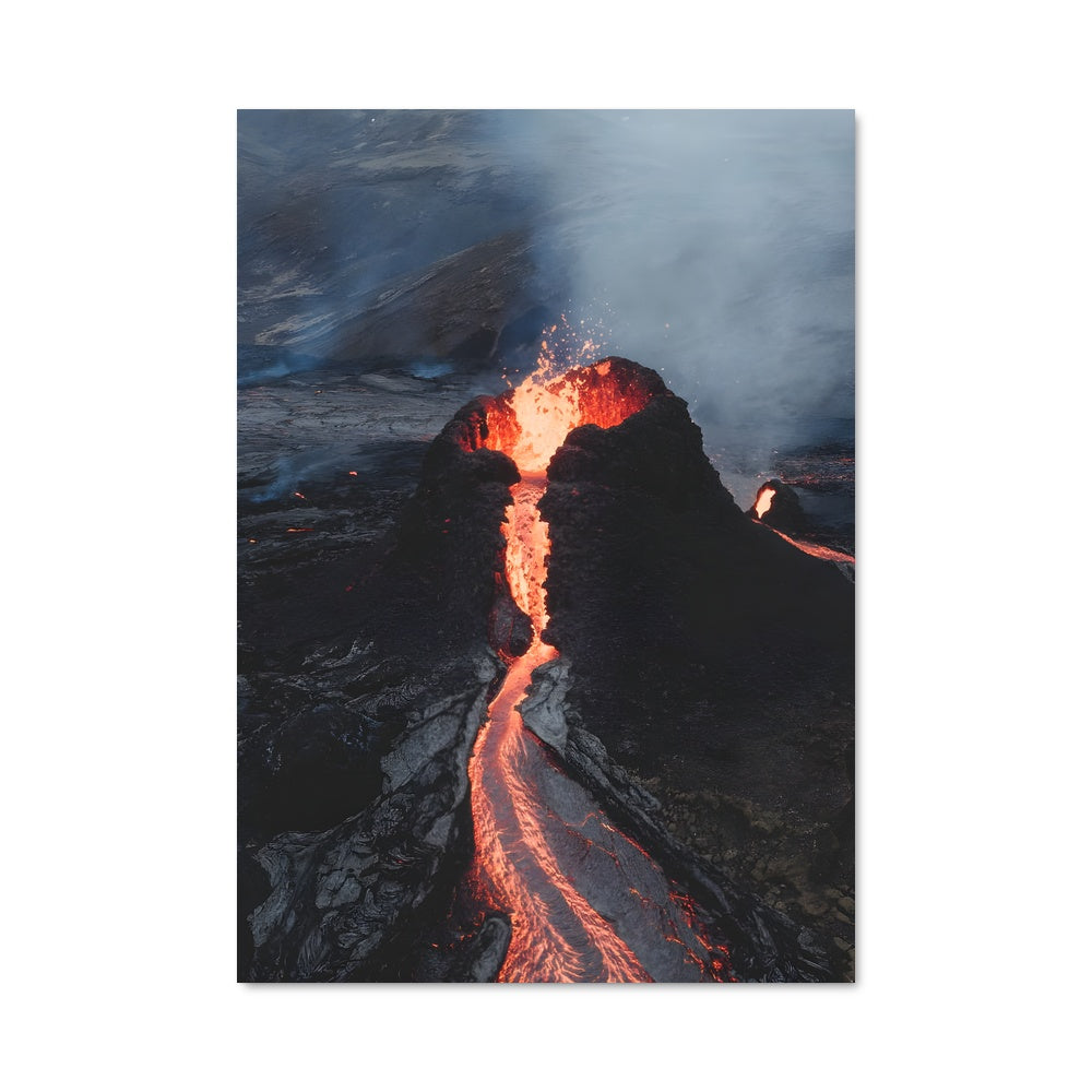 Active Volcano Poster – Aesthetic Posters