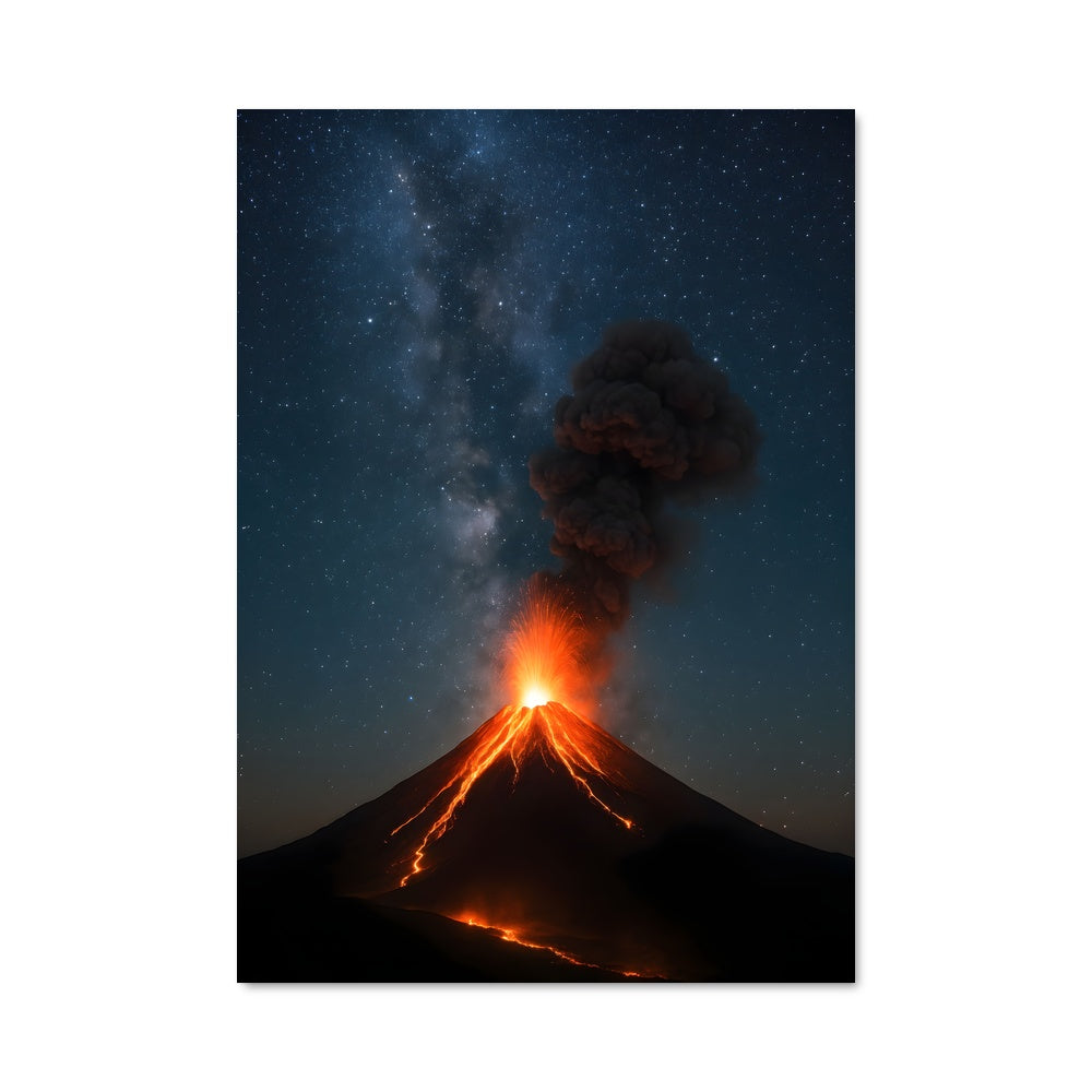Active volcano poster – Aesthetic Posters