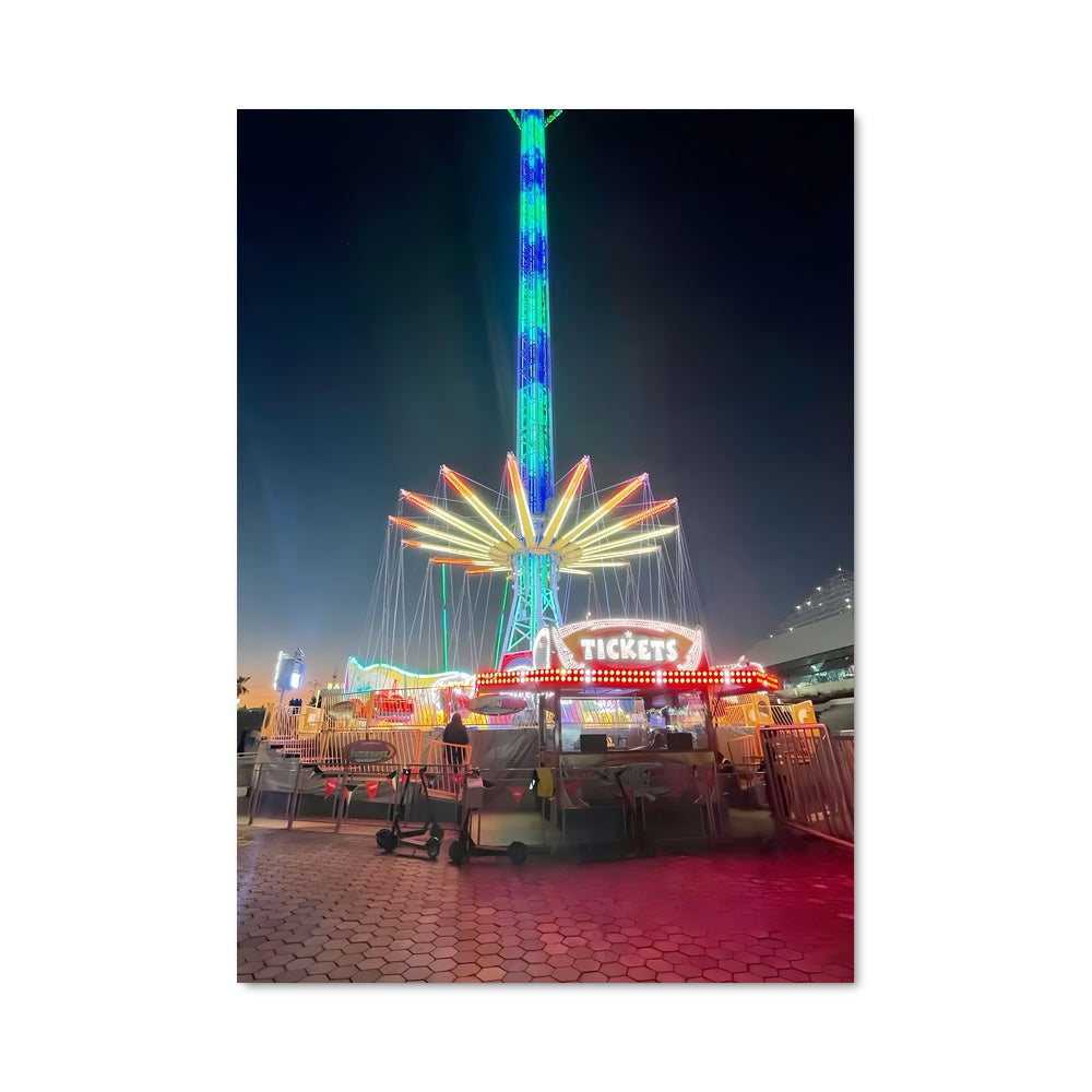 Illuminated Carousel Poster – Aesthetic Posters