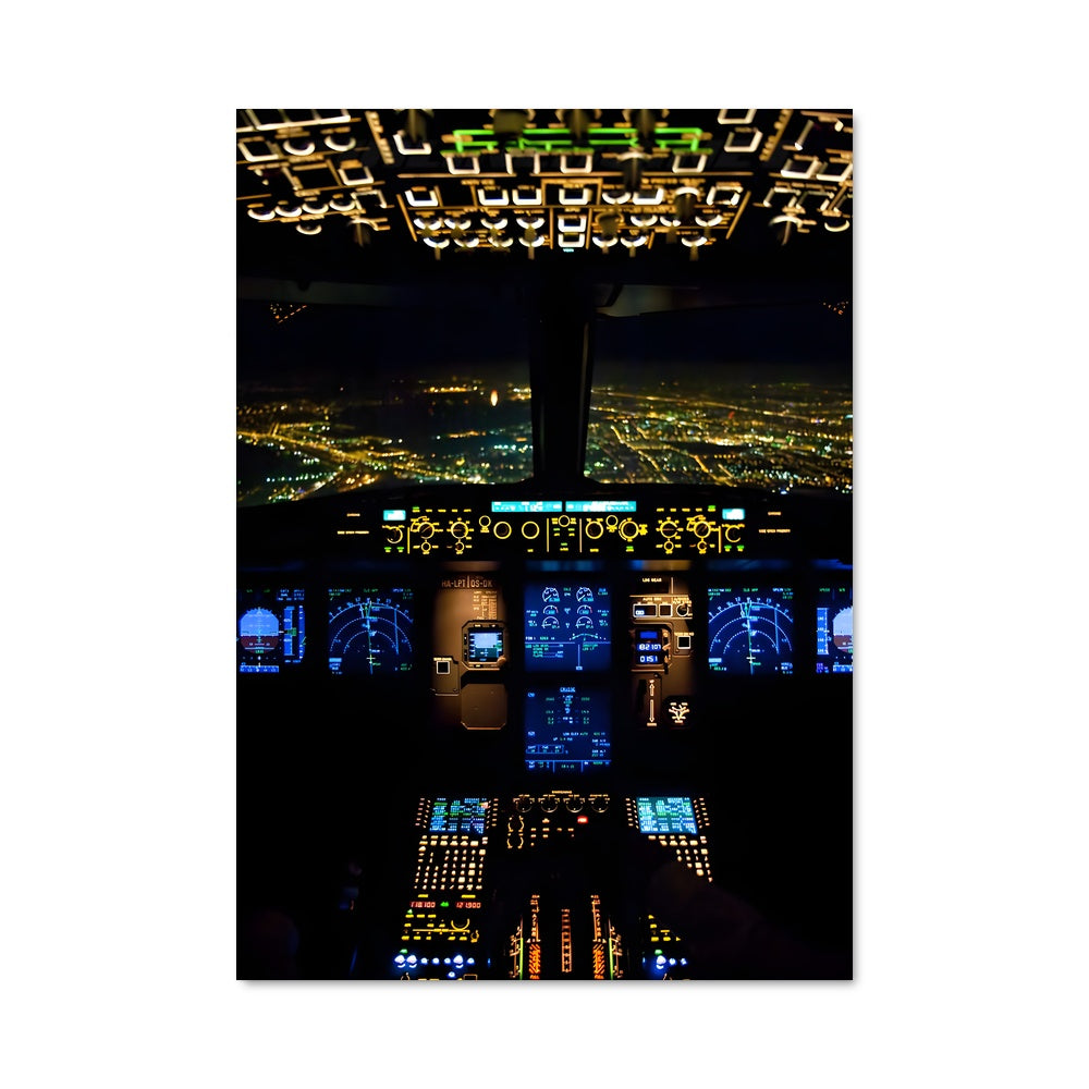 Starry Night Cockpit Poster – Aesthetic Posters