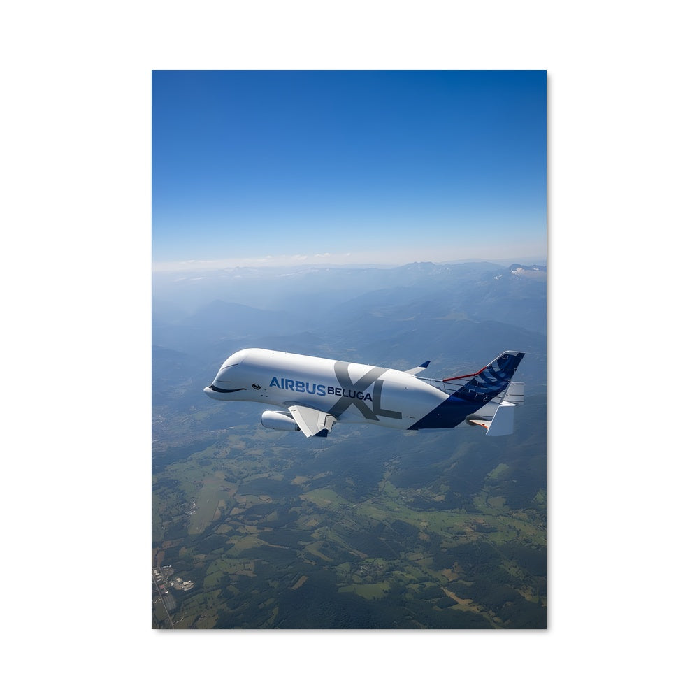 Beluga poster above the mountaintops – Aesthetic Posters