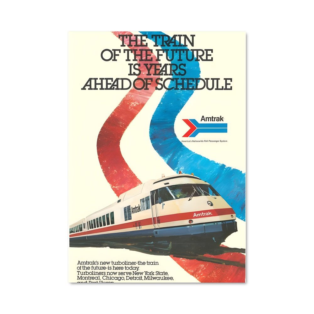 Amtrak Travel Poster – Aesthetic Posters