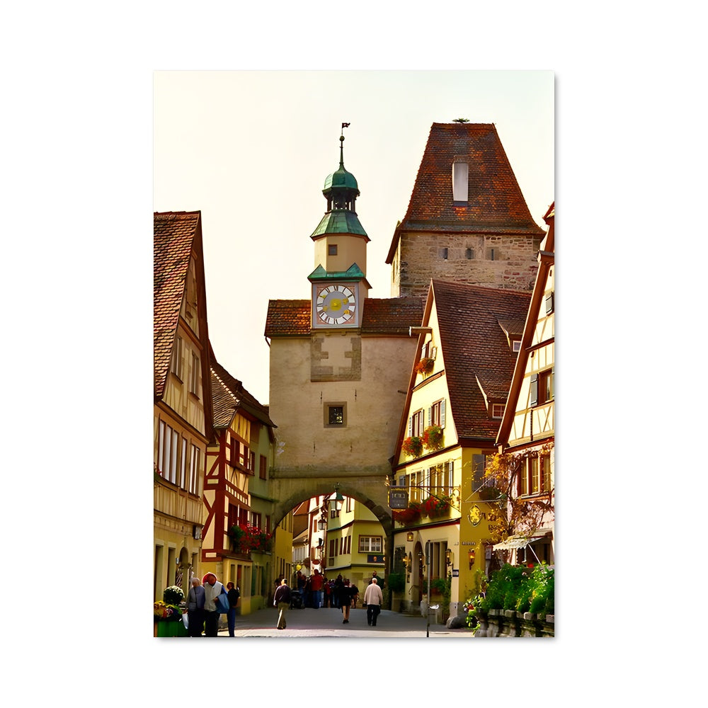 Bavarian Clock Poster – Aesthetic Posters