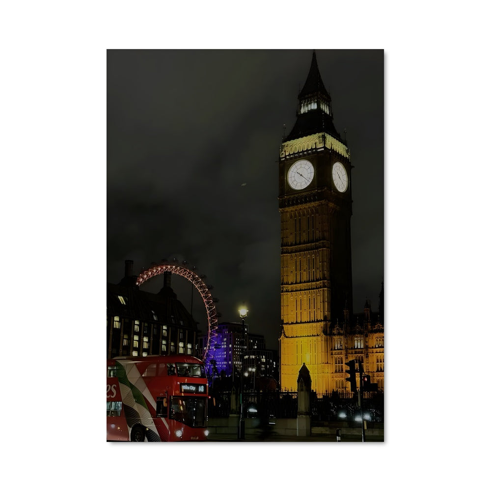 Big Ben and the Red Bus Poster – Aesthetic Posters