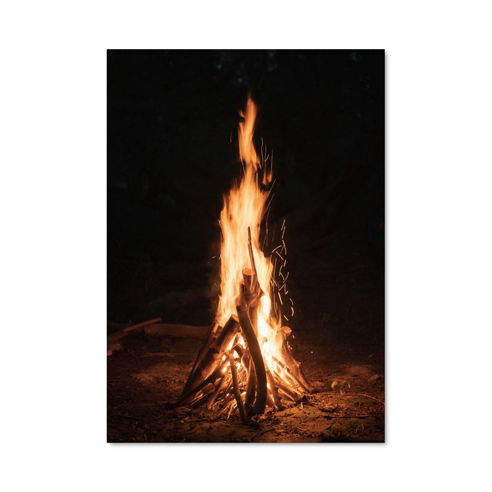 Midnight Flame Poster – Aesthetic Posters