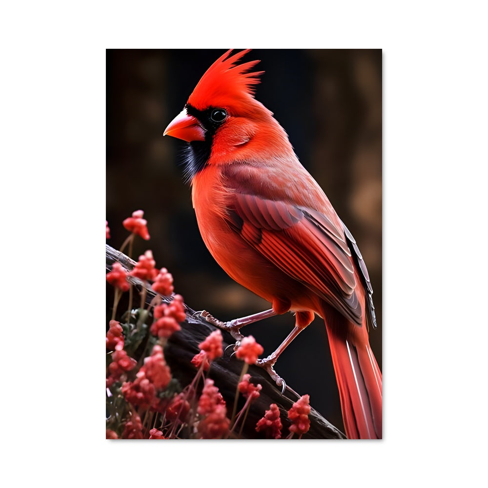 Cardinal in Bloom Poster – Aesthetic Posters