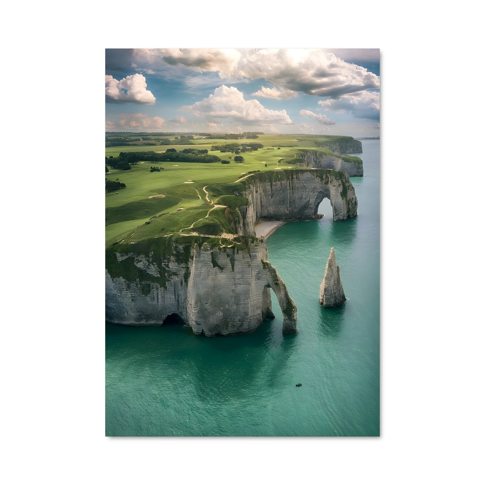 Poster of the Cliffs of Normandy – Aesthetic Posters