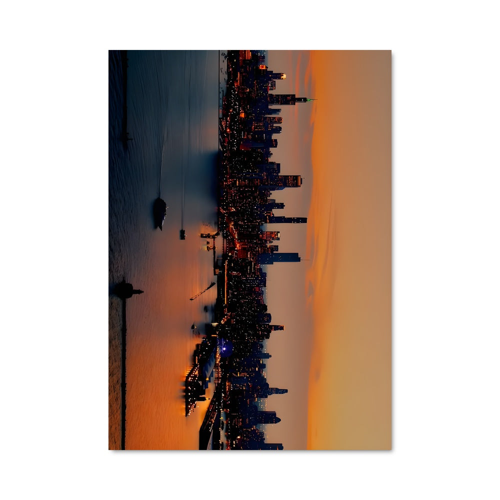 Chicago Sunset Poster – Aesthetic Posters