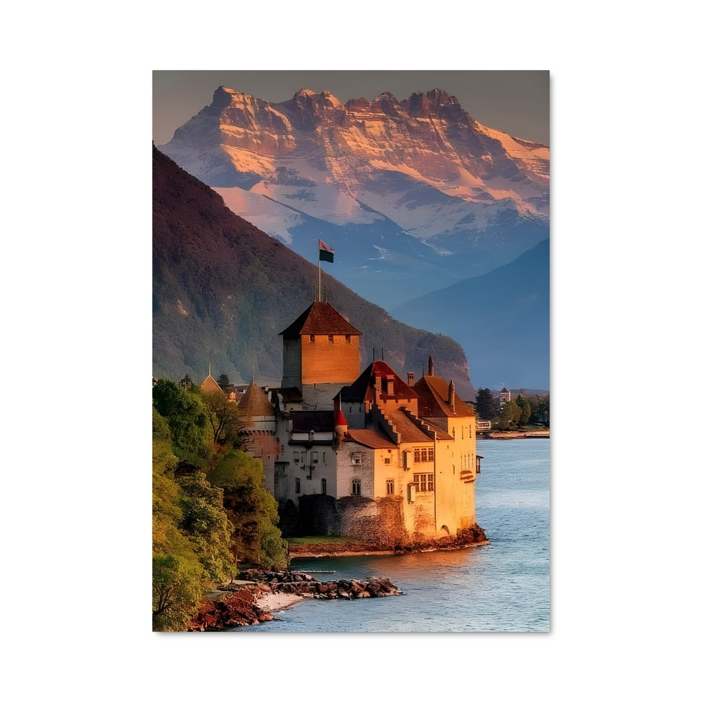 Chillon Castle Poster – Aesthetic Posters