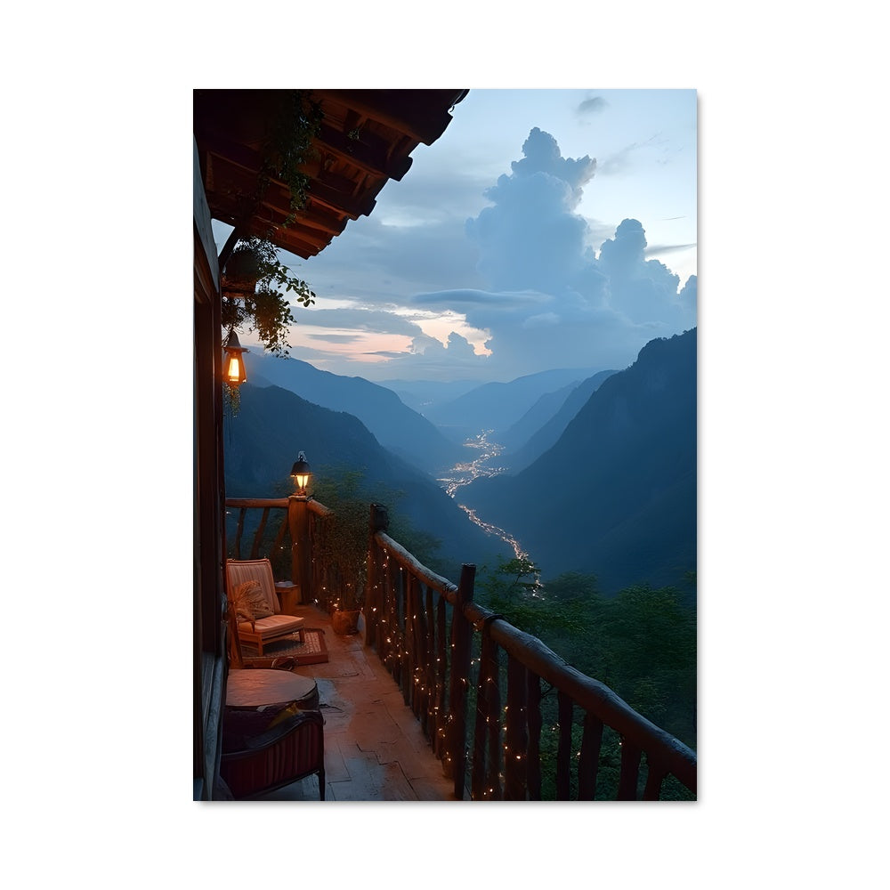 Serenity Balcony Poster – Aesthetic Posters