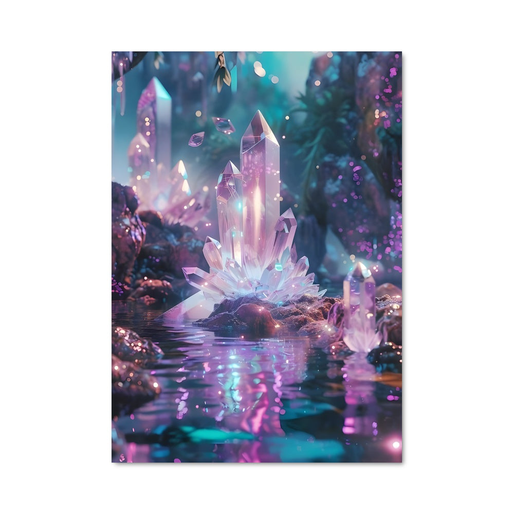 Crystal Flower Poster – Aesthetic Posters