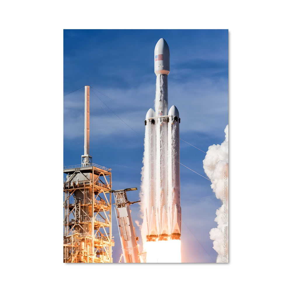 Falcon Heavy poster – Aesthetic Posters