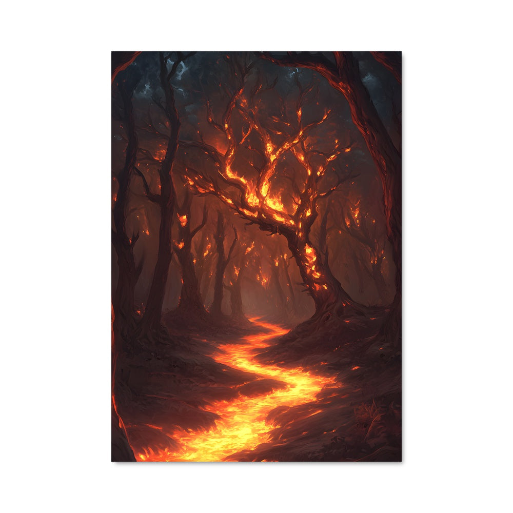 Flame Path Poster – Aesthetic Posters
