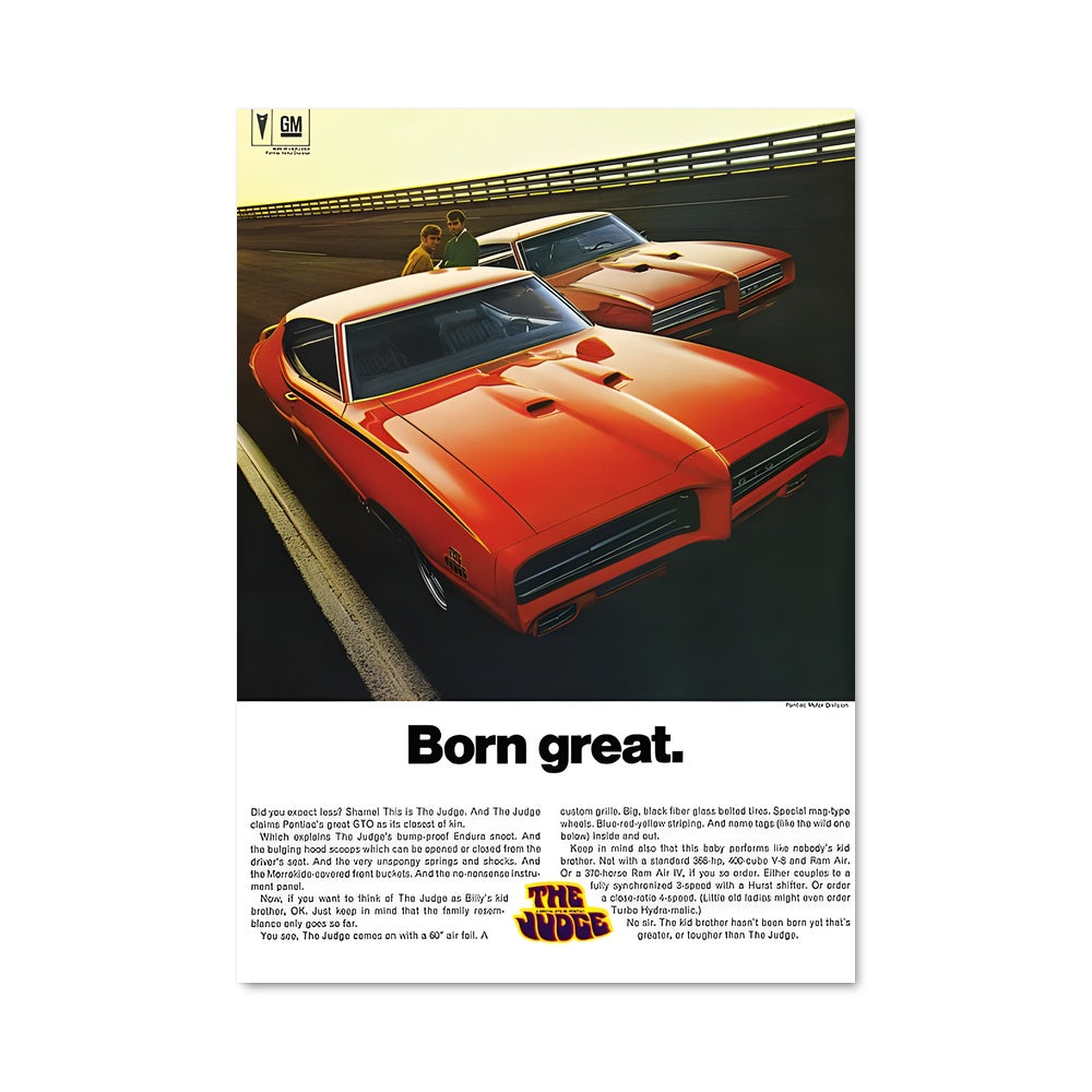 Vintage Pontiac Poster – Aesthetic Posters
