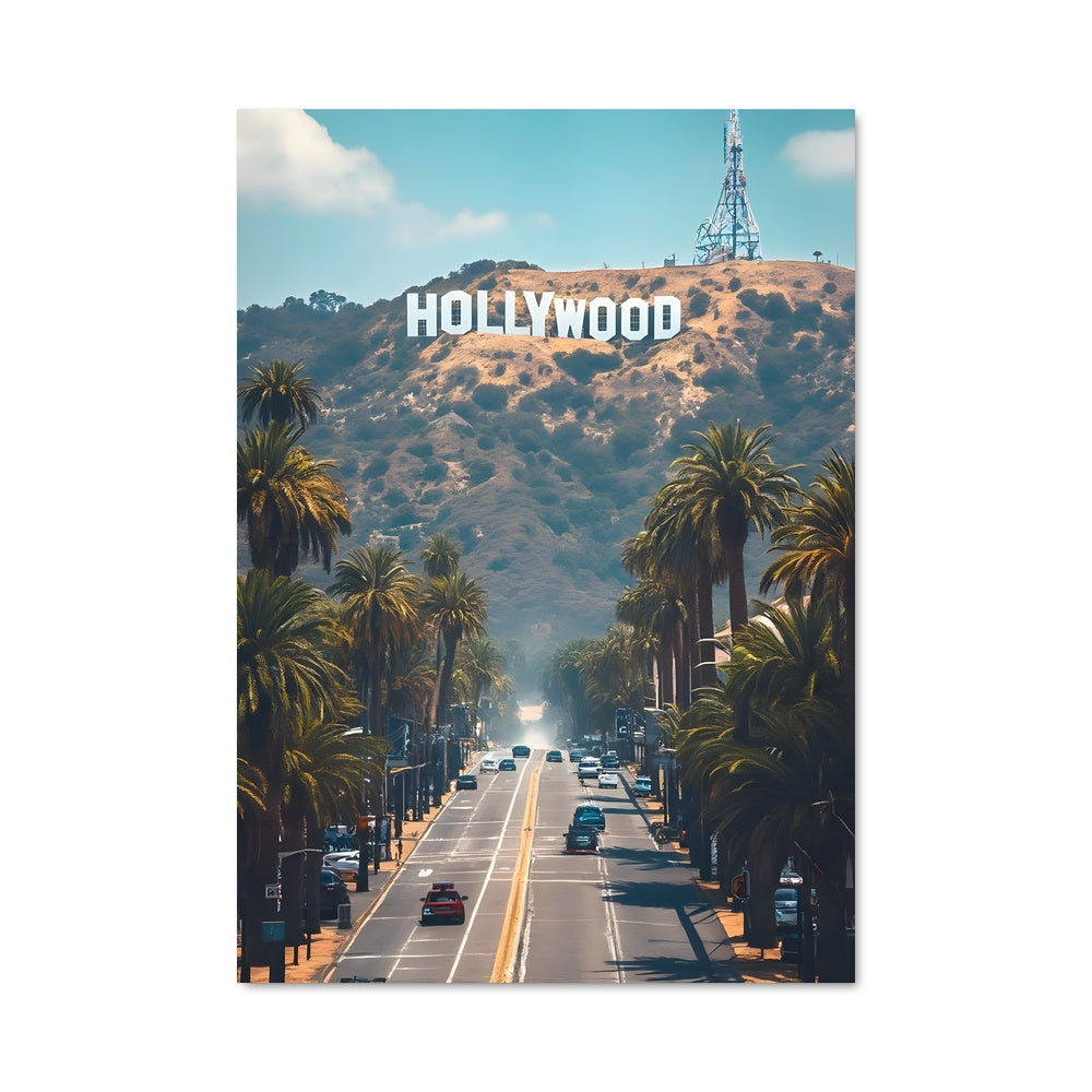 Hollywood sign poster – Aesthetic Posters