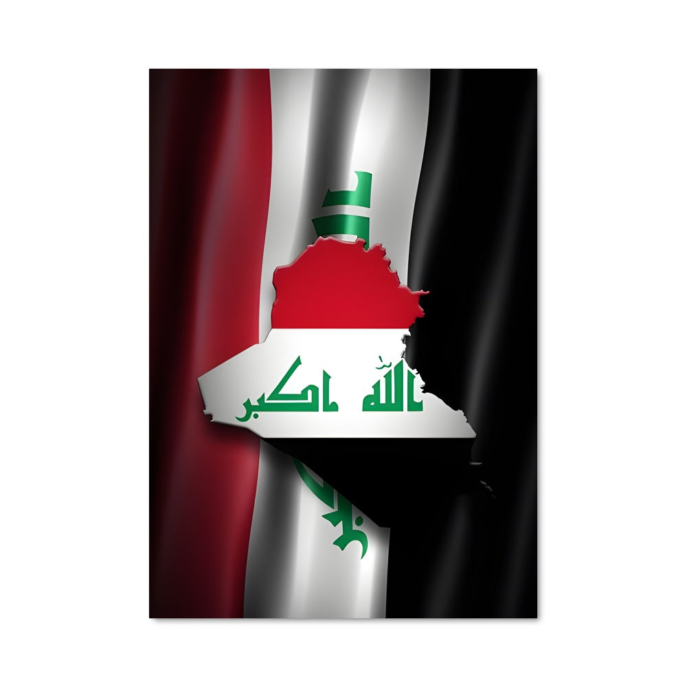 Iraq flag poster – Aesthetic Posters