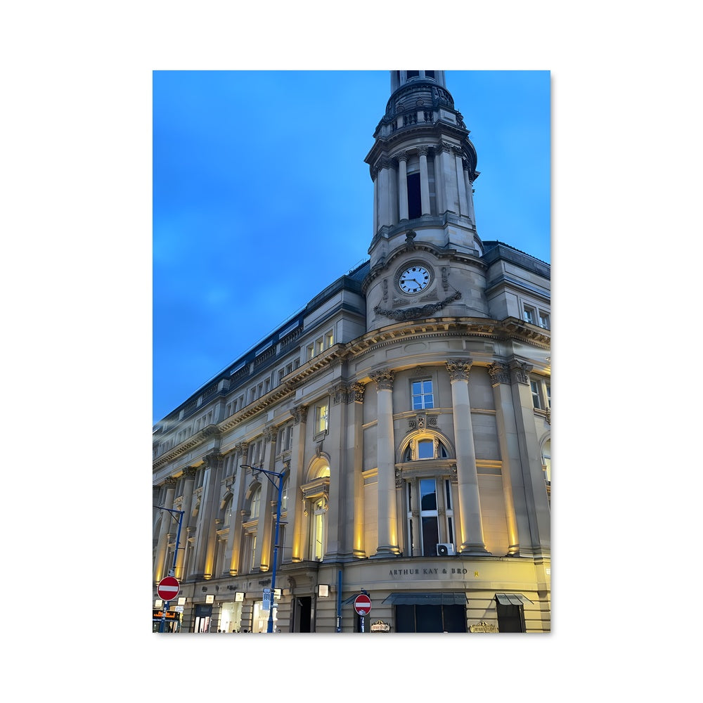 Manchester Clock Poster – Aesthetic Posters