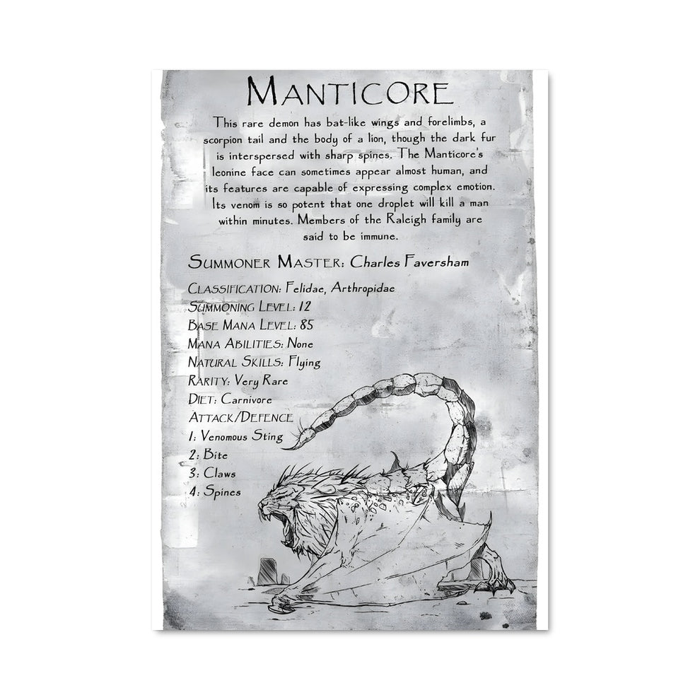 Poster The Manuscript Man – Aesthetic Posters