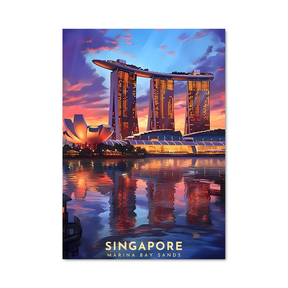 Marina Bay Sparkle Poster – Aesthetic Posters