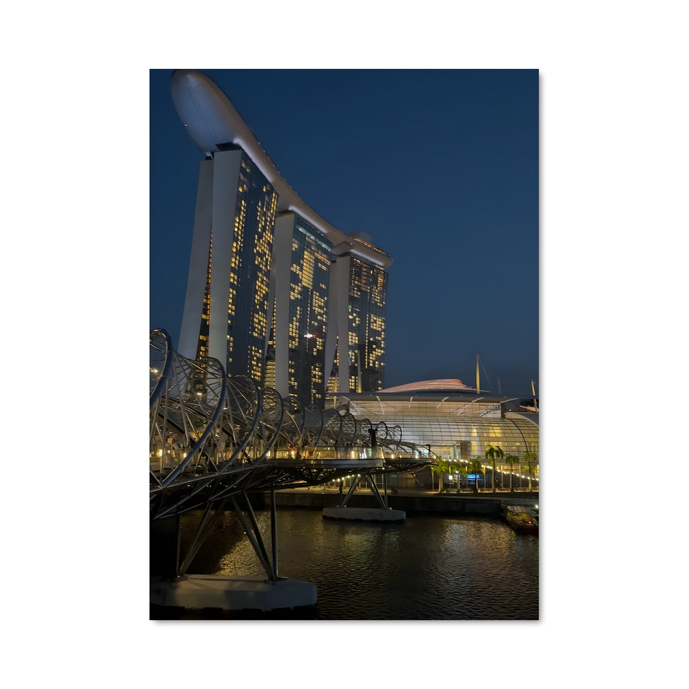 Night Poster ★ Marina Bay – Aesthetic Posters