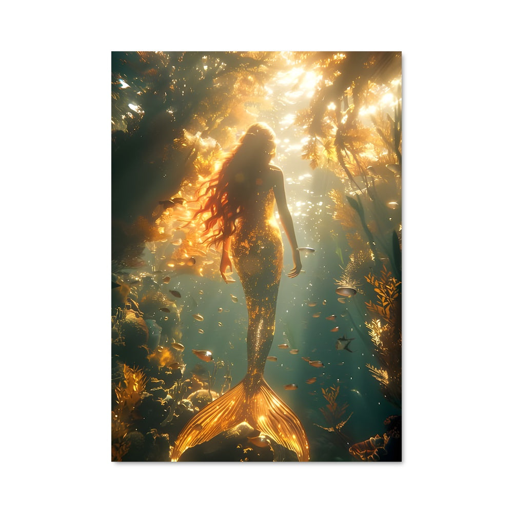 Emerald Mermaid Poster – Aesthetic Posters