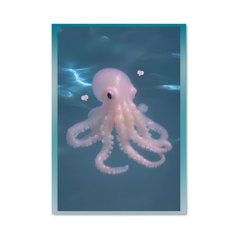 Pink Octopus Poster – Aesthetic Posters