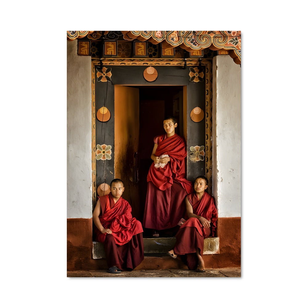 Poster of Monks in Meditation – Aesthetic Posters