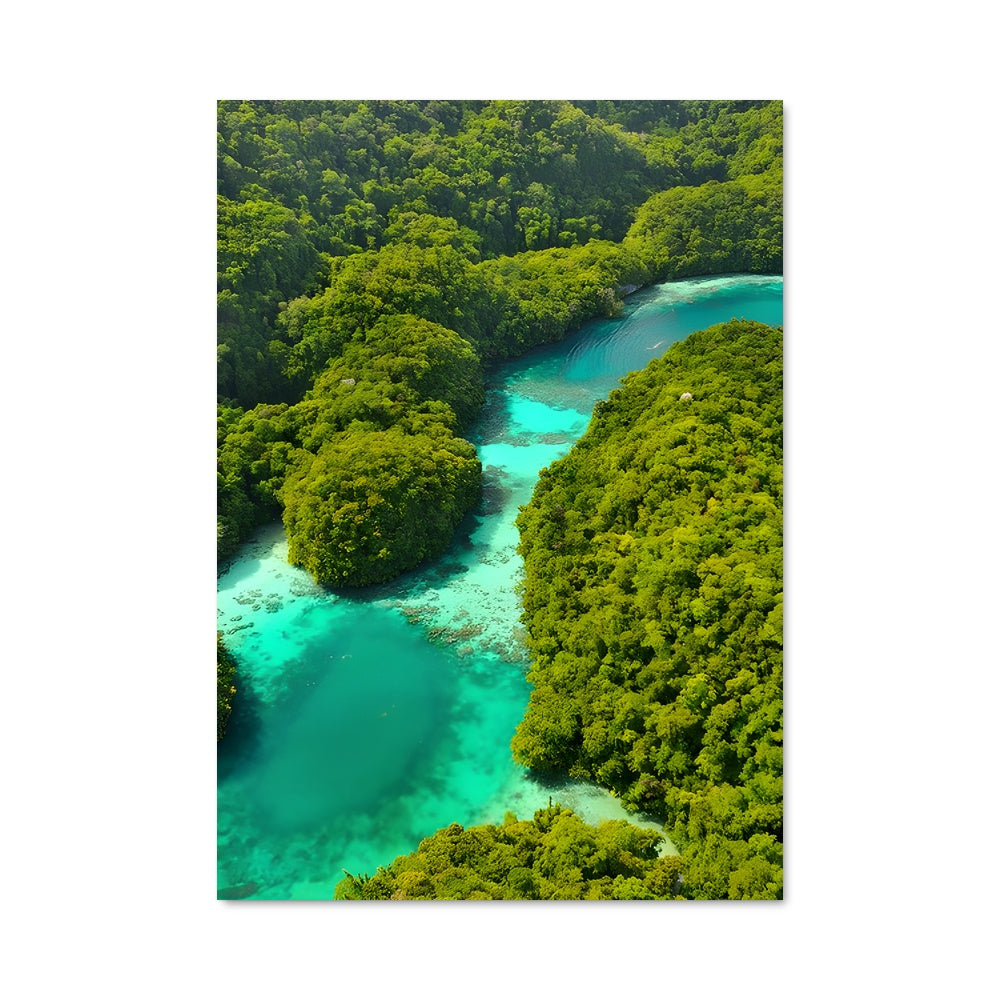 Azure Lagoon Poster – Aesthetic Posters