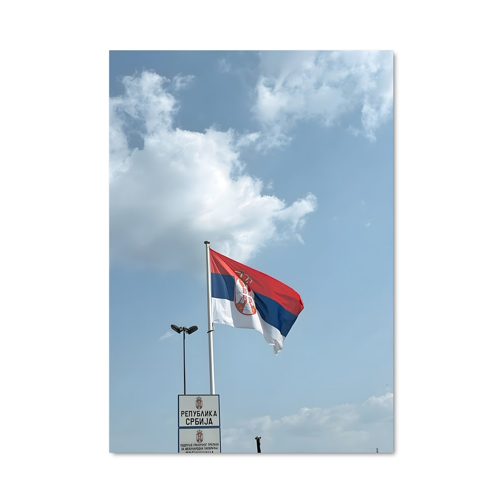 Serbian Flag Poster – Aesthetic Posters