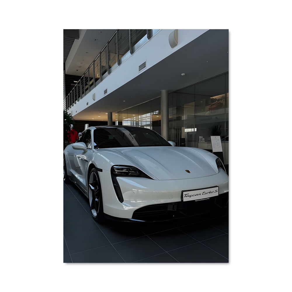 White Turbo Poster – Aesthetic Posters