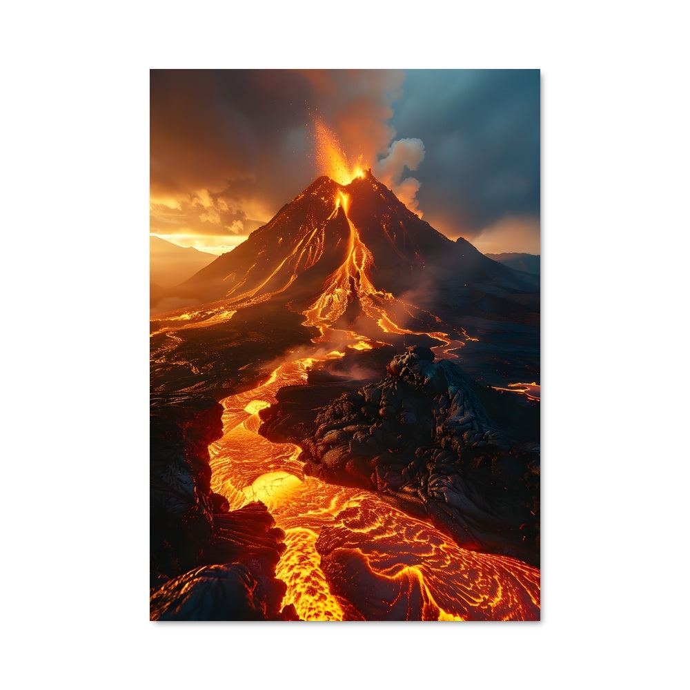 Volcano Poster – Aesthetic Posters
