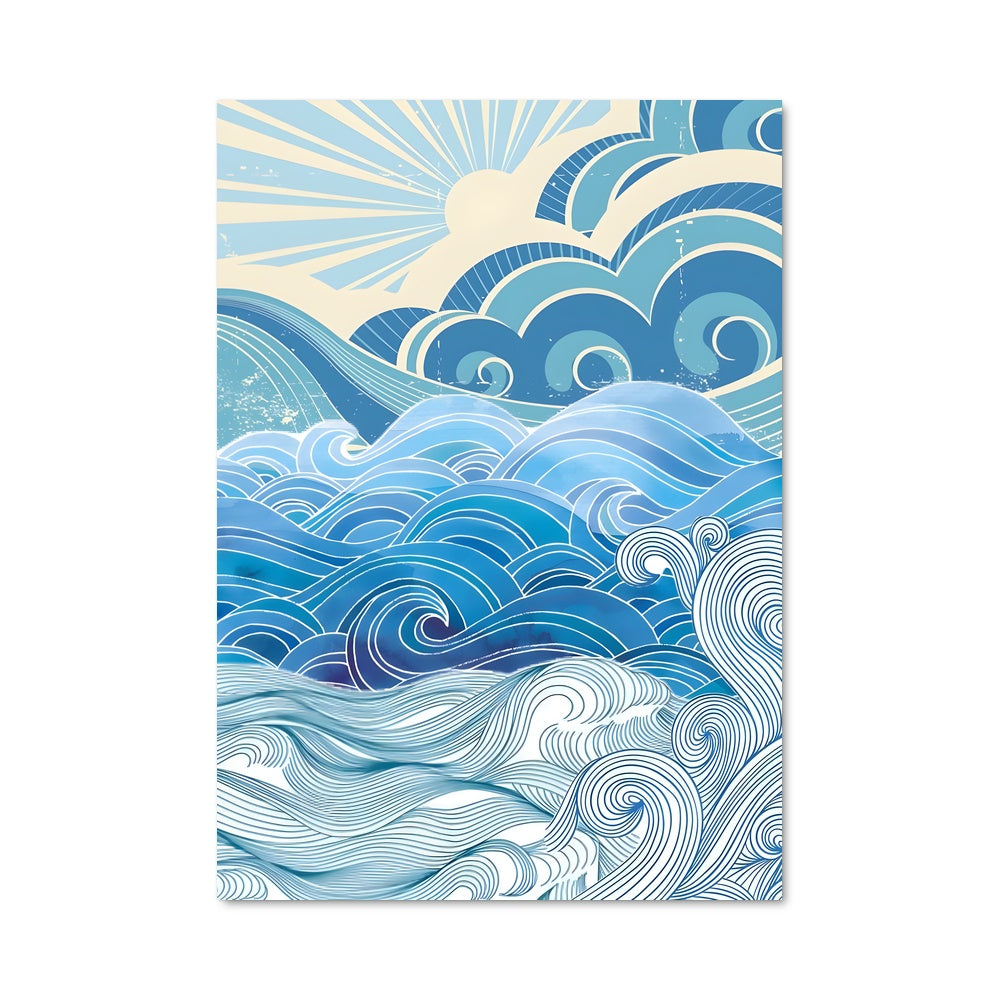 Illuminating Waves Poster – Aesthetic Posters