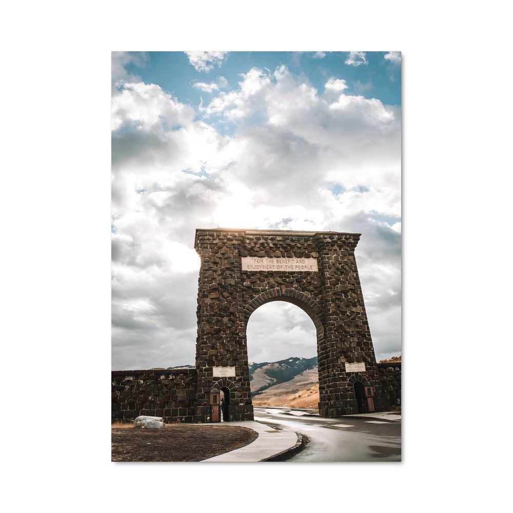 Yellowstone Arch Poster – Aesthetic Posters