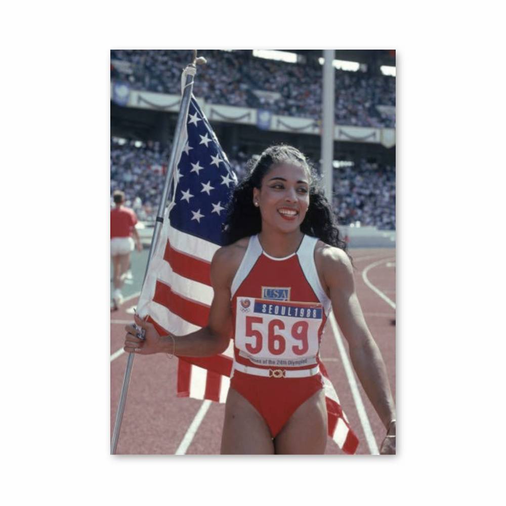 Poster Olympic Games Seoul 1988 USA | Aesthetic Posters