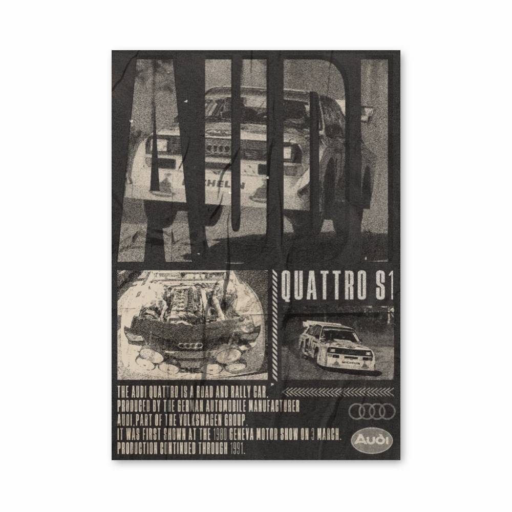Poster Audi S1 | Aesthetic Posters
