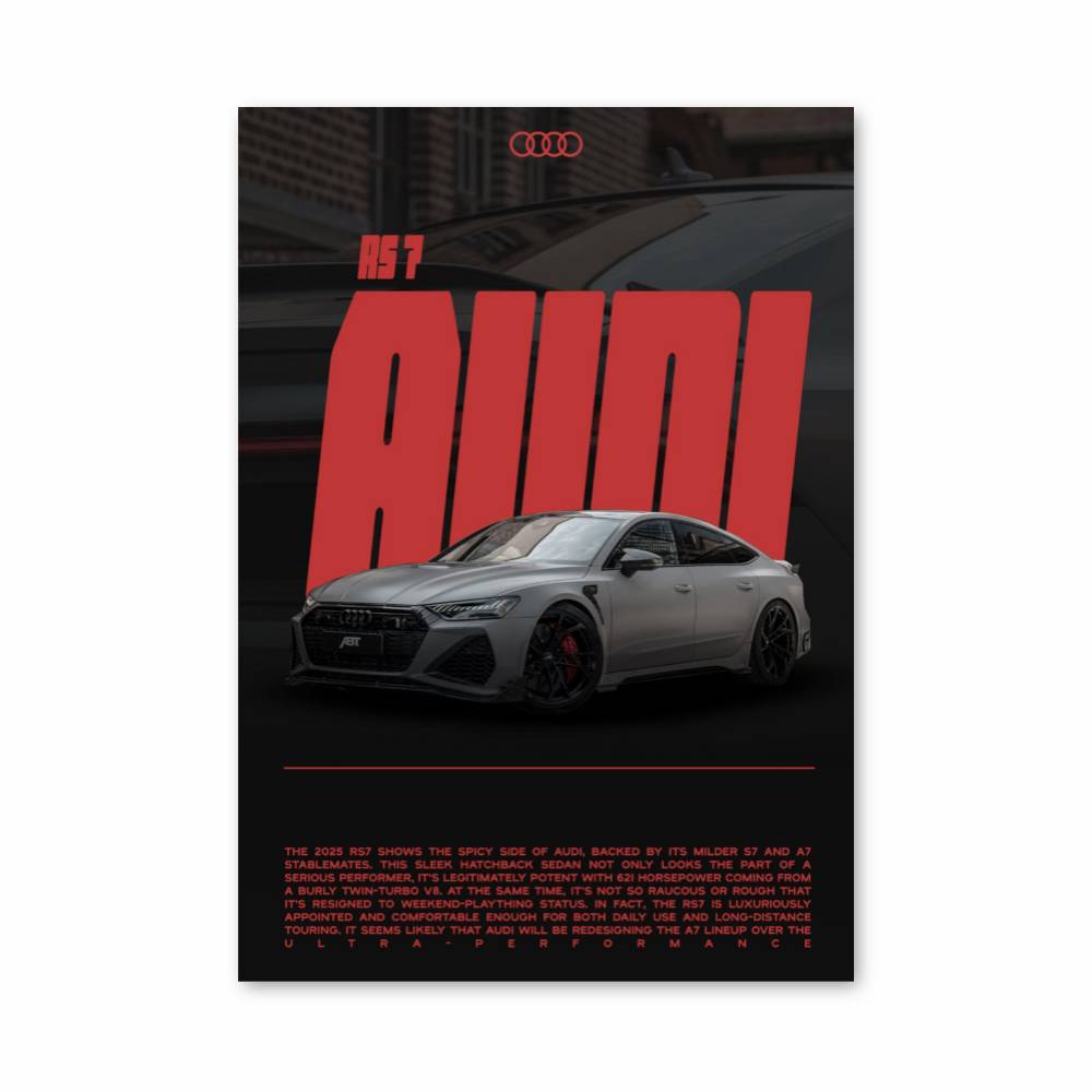 Poster Audi RS7 | Aesthetic Posters