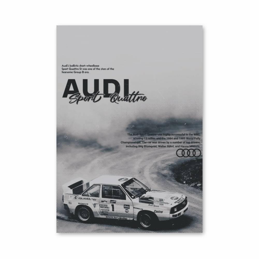 Poster Audi Sport Quattro | Aesthetic Posters