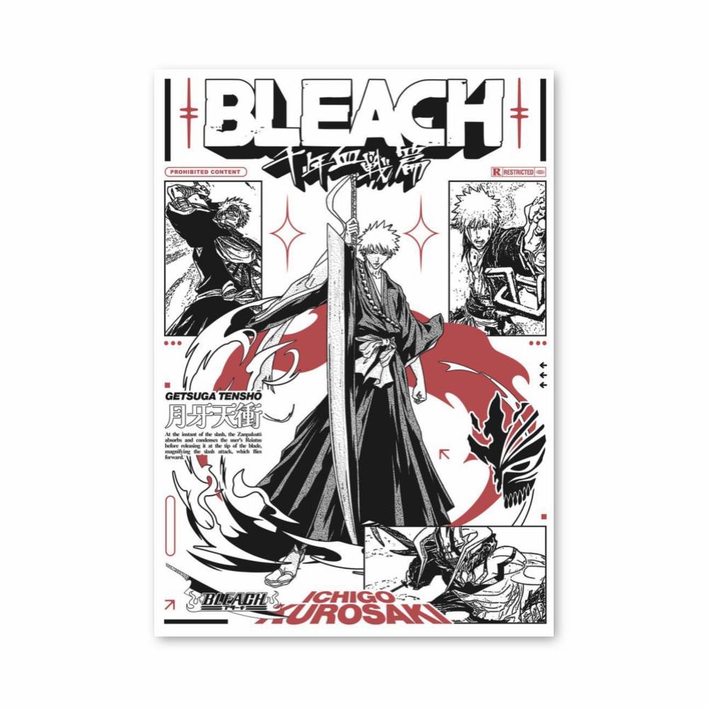 Poster Bleach Cover Aesthetic Posters