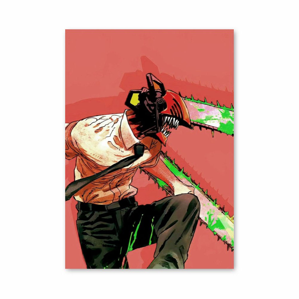 Poster Chainsaw Man Orange | Aesthetic Posters