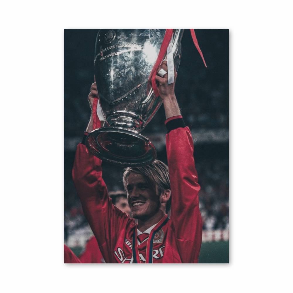 Poster David Beckham Trophy | Aesthetic Posters