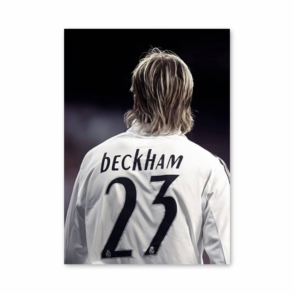 Poster David Beckham White | Aesthetic Posters